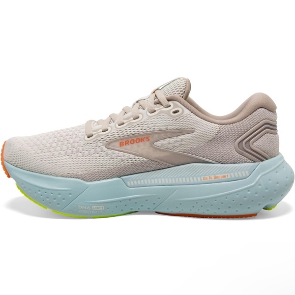Brooks | Shoes | Brooks Womens Running Shoes Cream And Blue And Orange ...